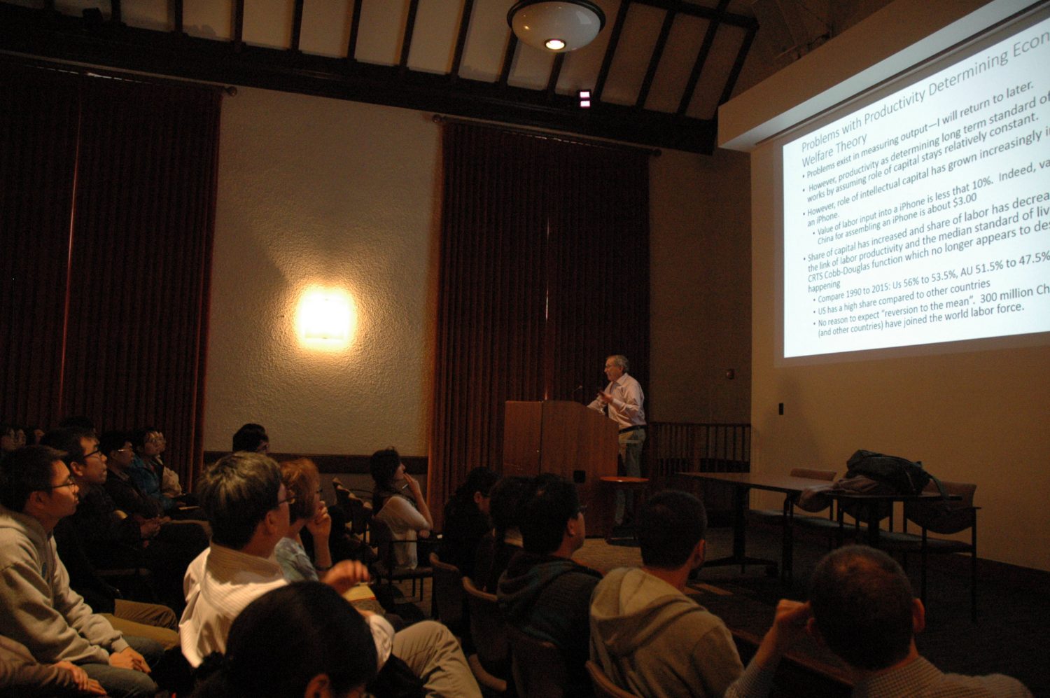 Jerry Hausman gives Inaugural MAE Lecture | UCLA Economics