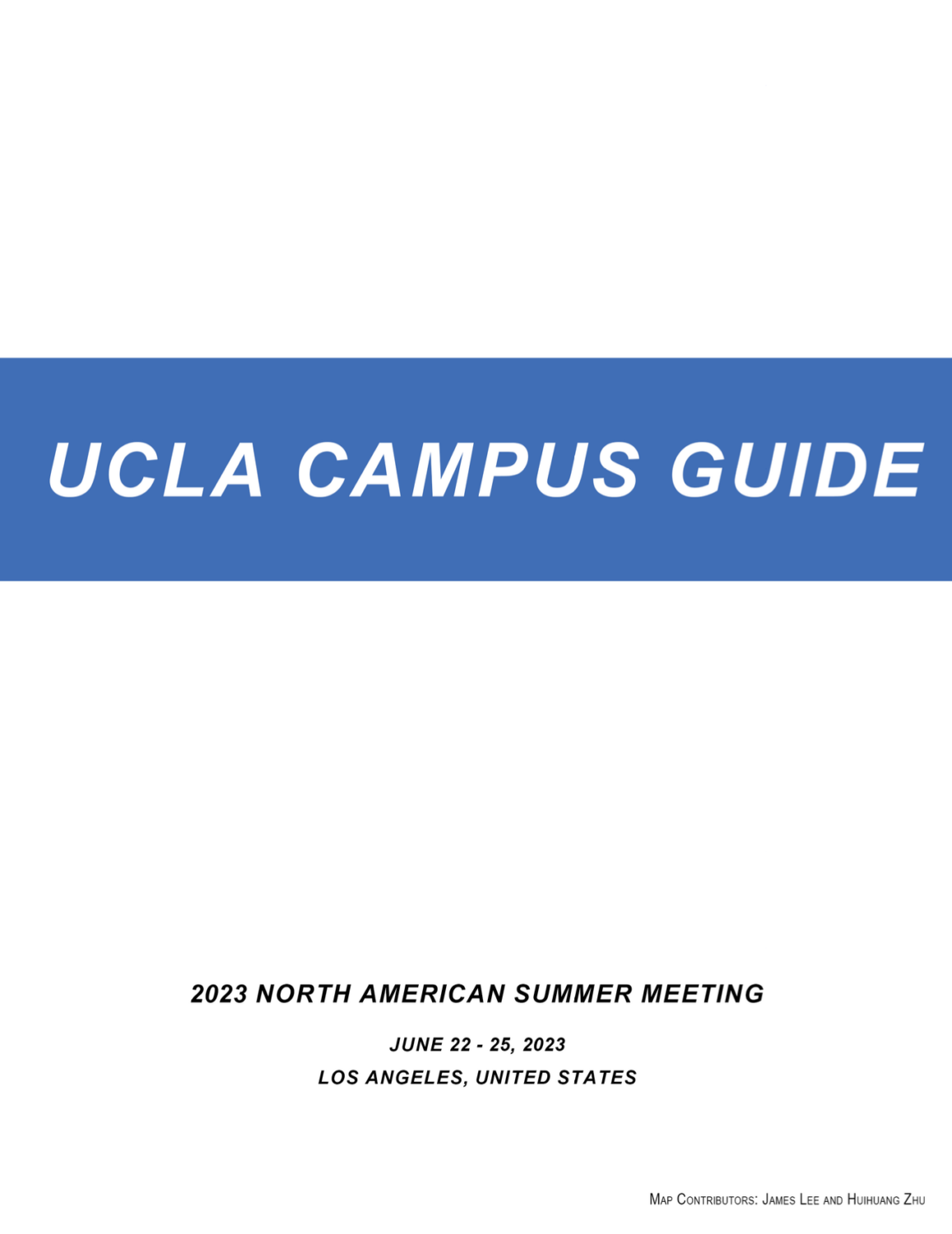 NASMES Campus Maps | UCLA Economics