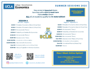Summer Sessions | UCLA Economics